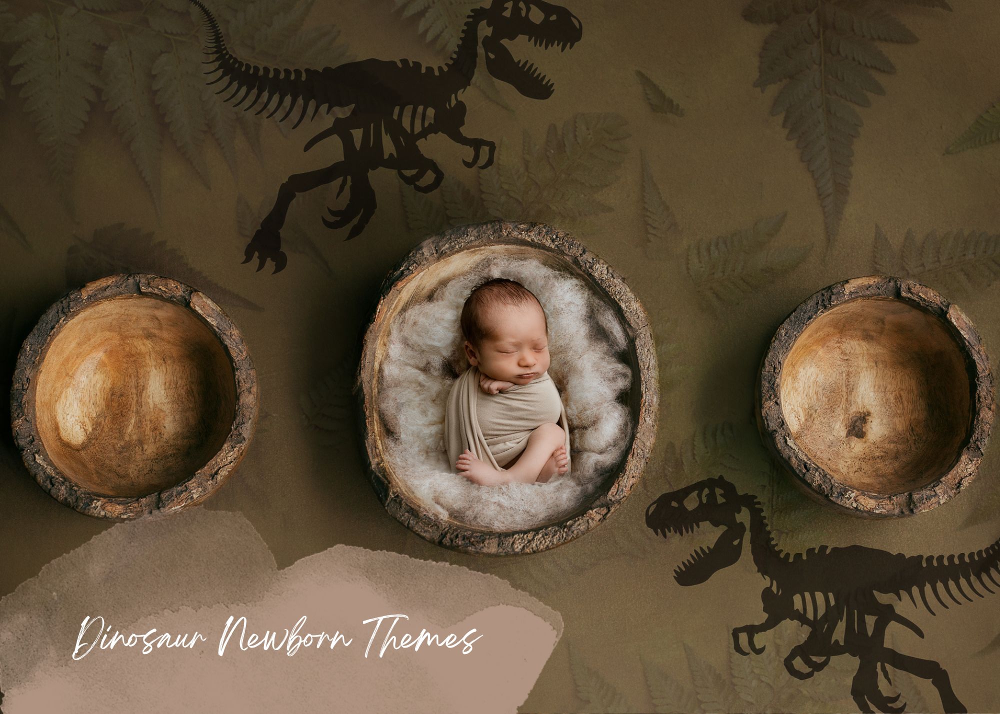 Dinosaur-Themed Newborn Photography